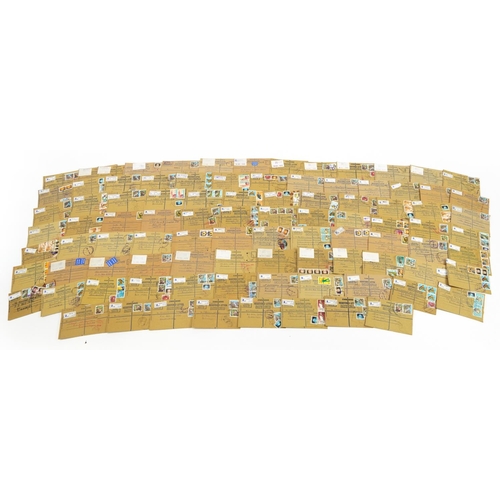 Collection of Zimbabwe registered letter envelopes with postal stamps