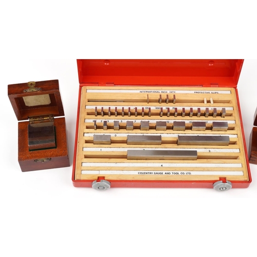 Coventry Gauge & Tool Co, cased set of watchmaker's matrix slip gauges ...