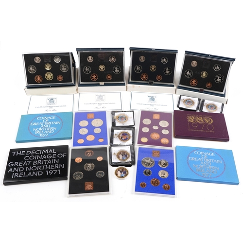 British coinage including four United Kingdom proof coin collections ...