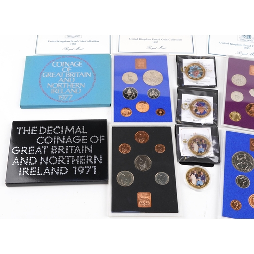 British coinage including four United Kingdom proof coin collections ...