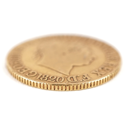 George III 1820 gold sovereign - this lot is sold without buyer’s ...