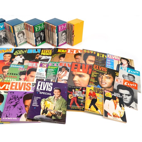 Extensive collection of Elvis Monthly magazines and Elvis memorabilia