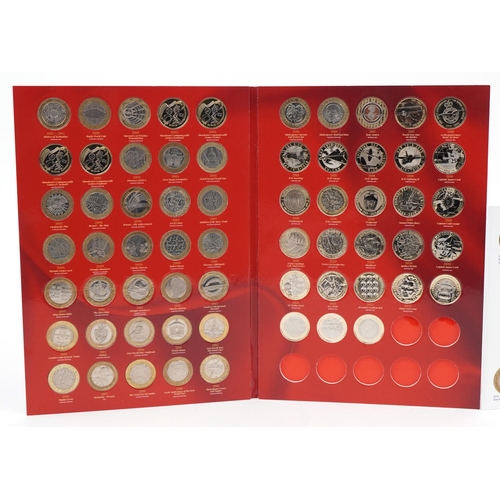 Collection of Elizabeth II two pound coins comprising The Great British ...