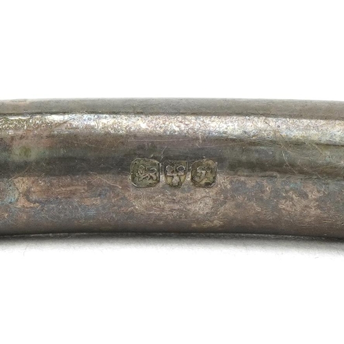 Charles Horner silver bangle, indistinct Chester hallmarks, 8.0cm in ...
