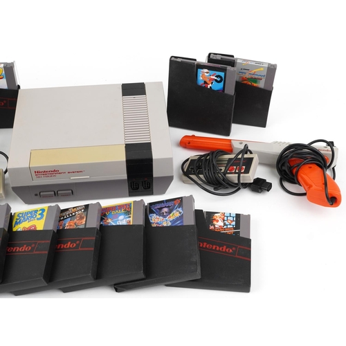 Vintage Nintendo NES Version entertainment system games console with ...