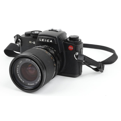 Leica RE camera with Vario-Elmar-R lens, case and instructions