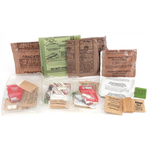 Collection of military interest ration packs
