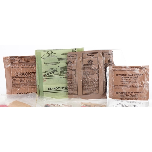 Collection of military interest ration packs