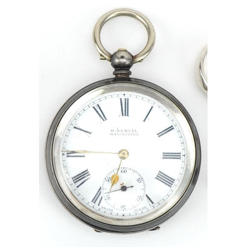 Silver jewellery comprising H Samuel Manchester open face pocket watch ...