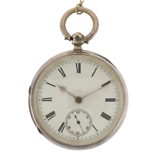 G W Wilson, a Victorian silver open face key wind pocket watch, the ...