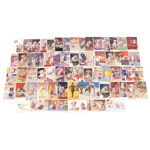 A collection of George Ernest Studdy printed postcards including a ...