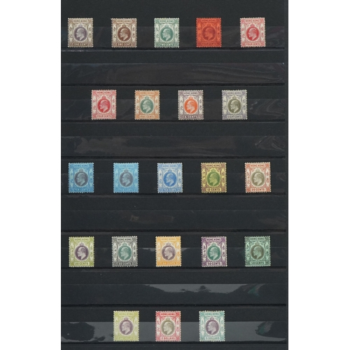 Edward VII Hong Kong stamps in mint condition, values one cent to five ...