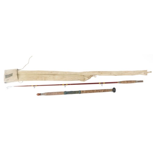 A collection of sea fishing rods, reels and tackle including Mitchell ...