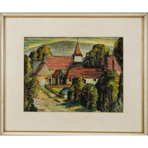 Donald Rayner (1907-1977) - Litlington Church and Farm Buildings ...