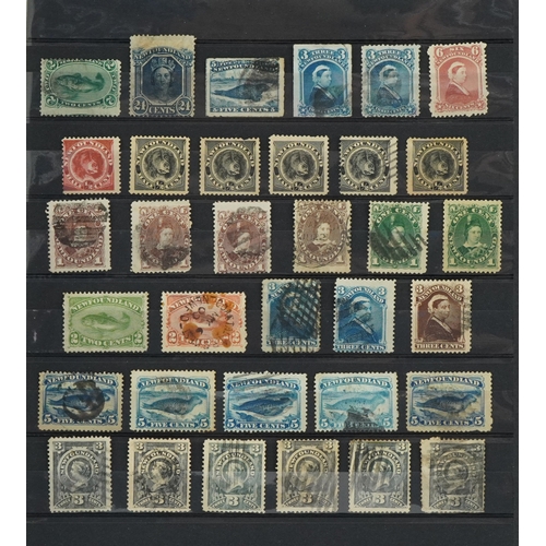 19th century Newfoundland mint and used stamps to include 1865 two ...