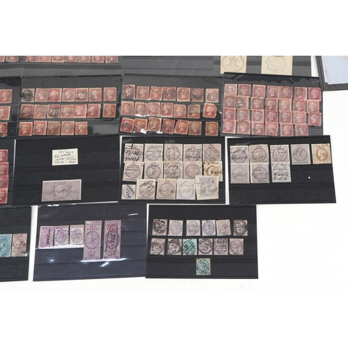 British Victorian line engraved stamps, mainly Penny Reds, a Twopence ...