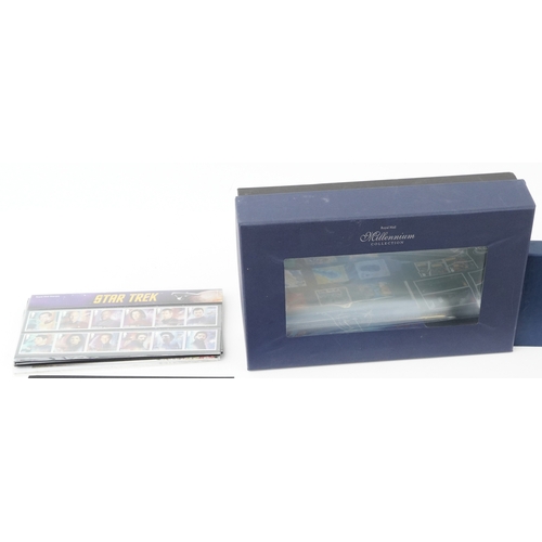 A good selection of stamp presentation packs including first and second ...