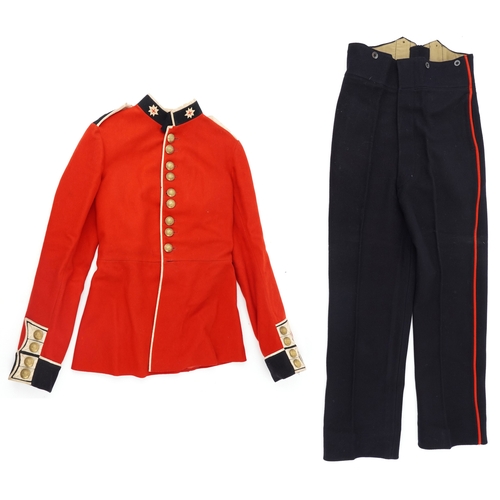 A British military interest Coldstream Guards uniform with buttons.