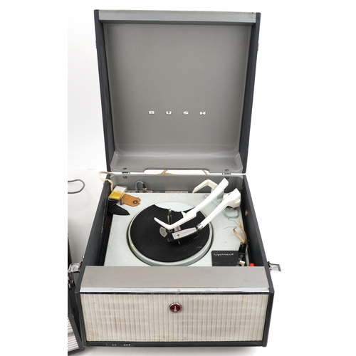 Two vintage portable record players comprising Bush/Garrard type SRP ...