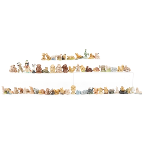 A collection of Wade Whimsies figures including Disney figures, the ...
