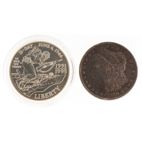A United States of America 1991-1995 Liberty D-Day June 6th 1944 silver ...