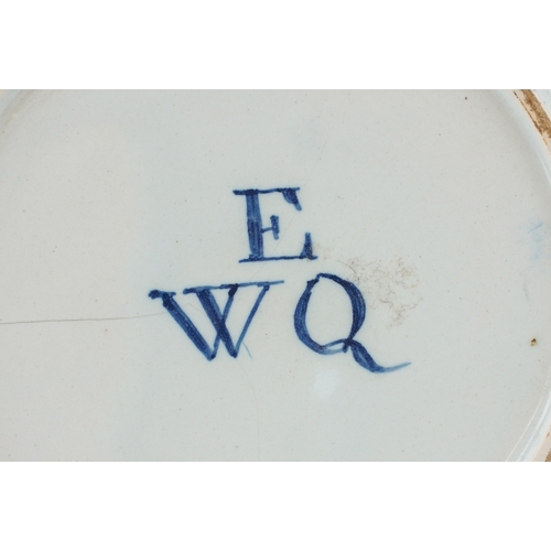 An 18th century English Delft Ware octagonal plate, circa 1760 ...