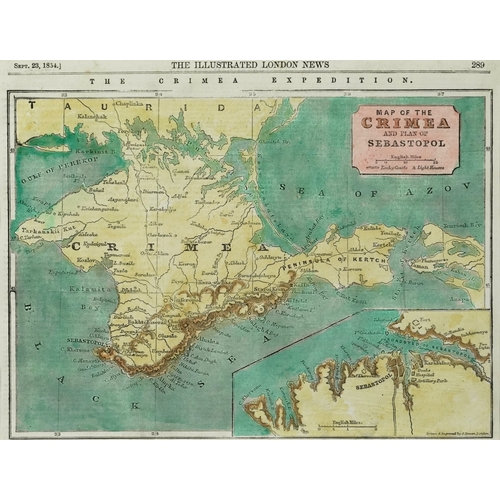 A map of 'Crimea and a plan of Sebastopol' taken from The Illustrated ...