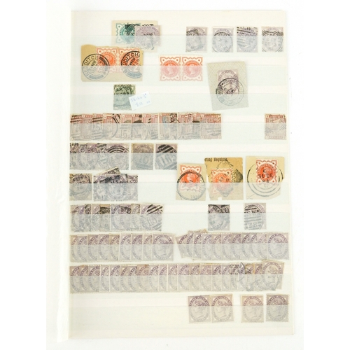 Victorian British stamps, various watermarks and plate numbers and two ...