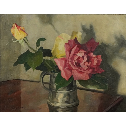 John Claydon - Shape and Shadows, a 20th century British School oil on ...