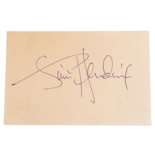 Jimi Hendrix ink signature on paper, label verso inscribed Jimi Hendrix ...