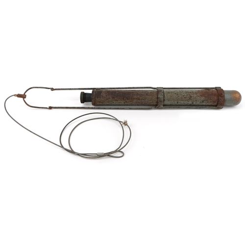 Vintage military interest Coast Guard's line throwing rocket, 82cm in ...