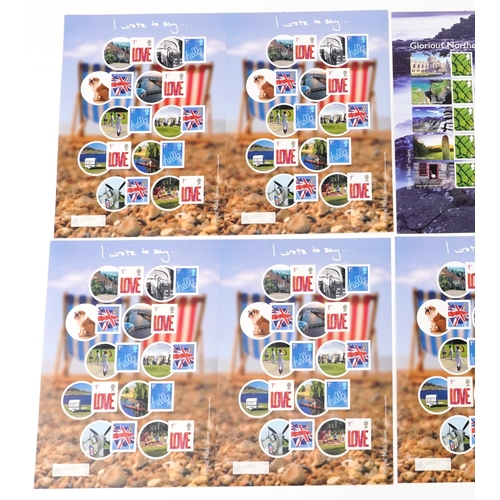 Five Royal Mail Smiler sheets including Glorious Northern Ireland and ...