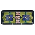 A Moorcroft pottery rectangular pin dish, 20cm x 8.5cm.