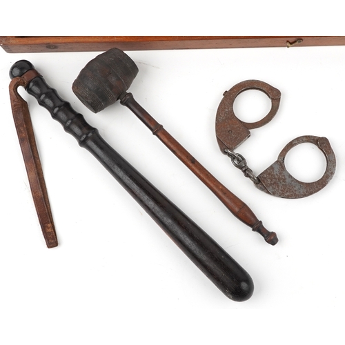 Sundry items and militaria including a pair of antique cufflinks, a ...