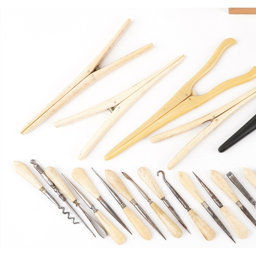 19th century and later pocket tools, predominantly bone flanked ...
