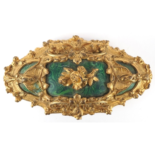 A 19th century French ormolu mounted jewellery casket with faux ...