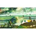 In the manner of Markey Robinson - Coastal landscape, 20th century ...