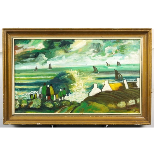 In the manner of Markey Robinson - Coastal landscape, 20th century ...