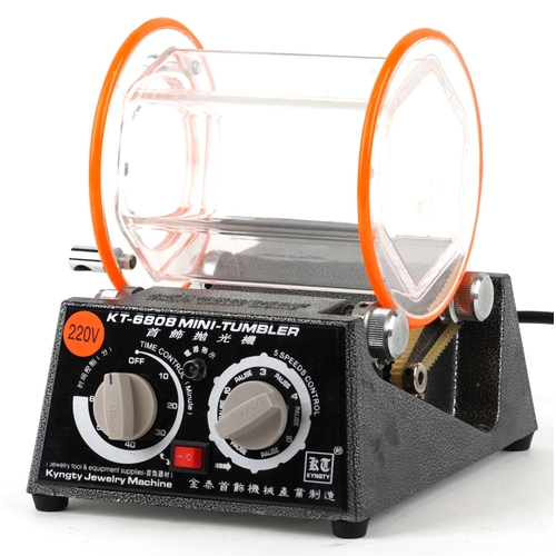 A Kyngty KT 6808 Mini-Tumbler jewellery machine, 220V, 24cm H x 17cm W ...