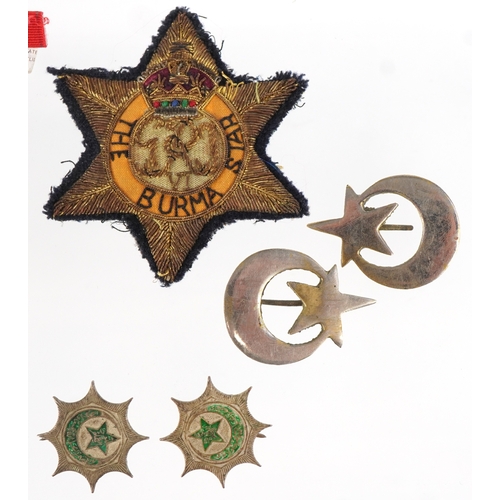 Militaria including World War II medals with the Burma Star, the Burma ...