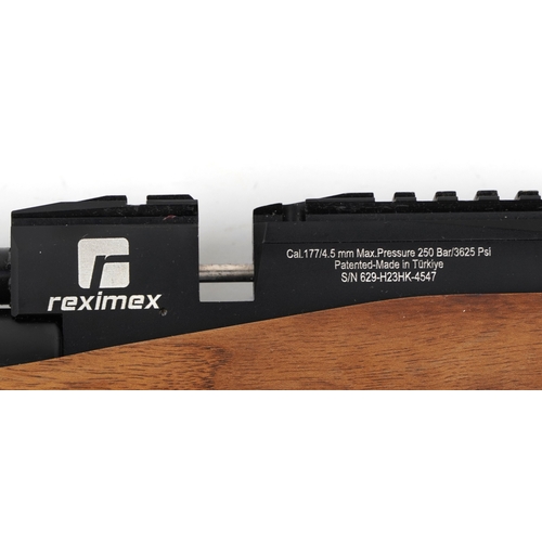 Reximex Pretensis .177 cal PCP air rifle with cartridge and a filler ...