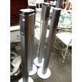 4 X JVC TOWER SPEAKERS IN SILVER COLOUR, 112CM
