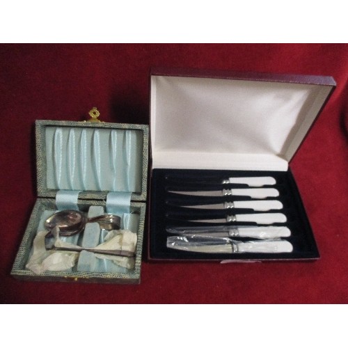 BOXED BUTTER KNIVES & CHILDS PUSHER SET