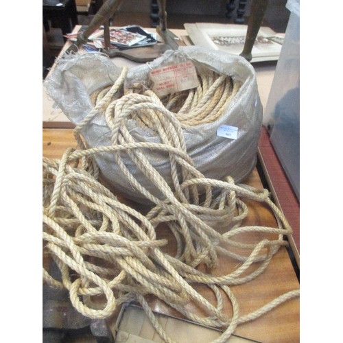 BALE OF UNUSED SISAL ROPE FROM BELFAST ROPE WORKS WITH TAG LABEL FOR ...