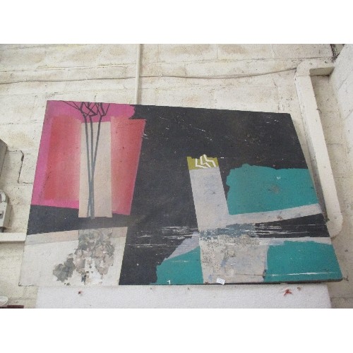 JOHN C PHILLIMORE. POSTMODERNISM. A VERY LARGE MIXED MEDIA ABSTRACT ...