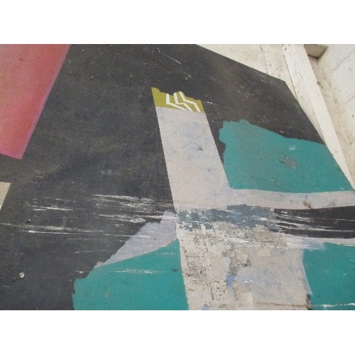 JOHN C PHILLIMORE. POSTMODERNISM. A VERY LARGE MIXED MEDIA ABSTRACT ...