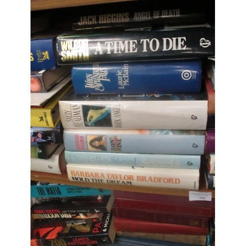 3 SHELVES OF HARDBACK AND SOFTBACK BOOKS - MOSTLY NOVELS INC CATHERINE ...
