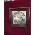 PALLAS HEGES QUARTZ WALL CLOCK IN MAHOGANY FRAME