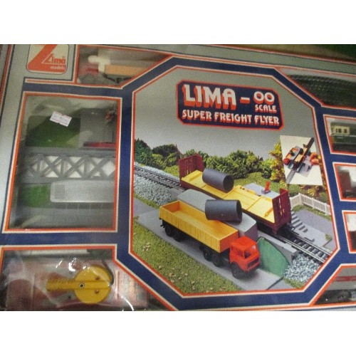 A LIMA - 00 SCALE SUPER FREIGHT FLYER BOXED TRAIN SET WITH BATTERY ...