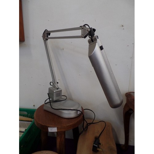 G23 FLUORESCENT TASK LIGHT. BRUSHED CHROME COLOUR. WITH ANGLE-POISE ...